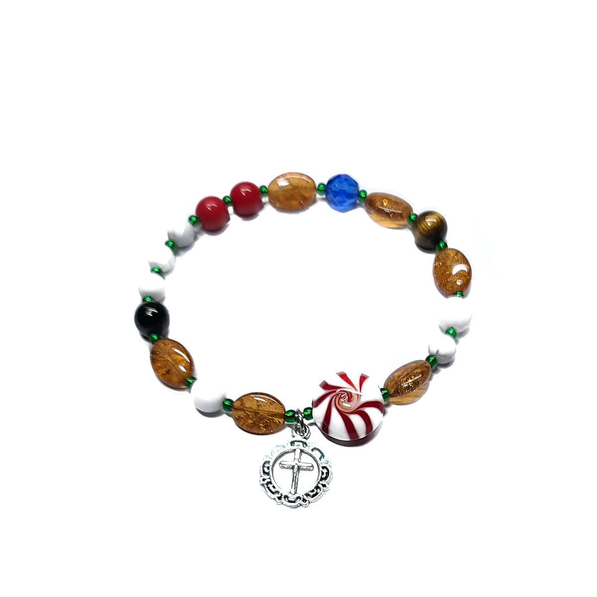 Lutheran Wreath of Christ Prayer Beads Rosary - Christmas, Peppermint ...